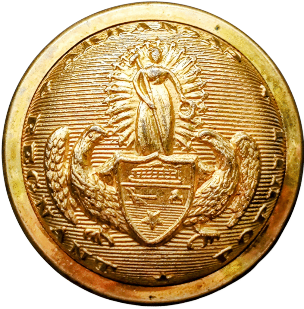 Arkansas State Seal Staff Button - CS Acquisitions